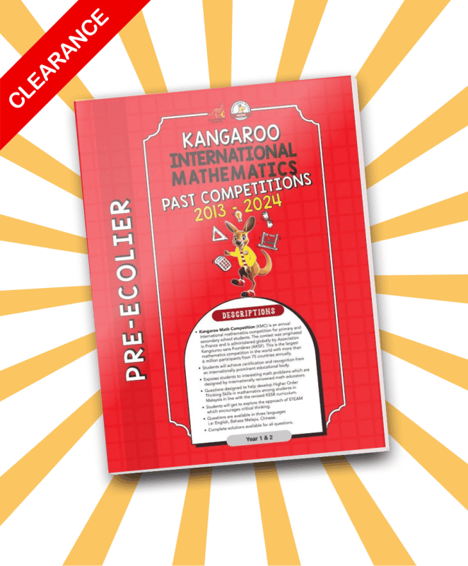 Kangaroo Math Competition Malaysia 2013-2024 PRE-ECOLIER (Year 1 & 2 ...