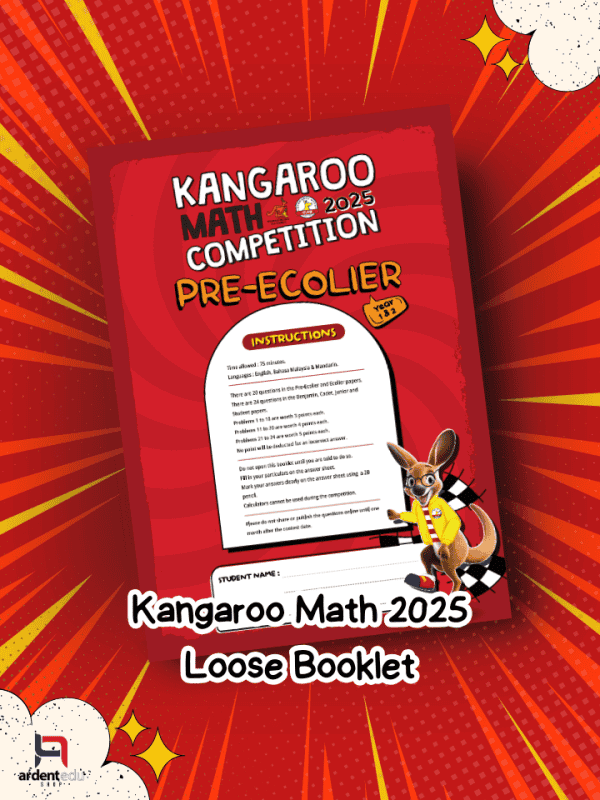 Kangaroo Math 2025 Booklet PRE-ECOLIER (Year 1 & 2) - ArdentEdu Shop